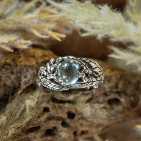 Blue Topaz Ring "MAR" | BlackTreeLab