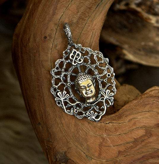 Sterling Silver Buddha Pendant "Gautama" | BlackTreeLab
